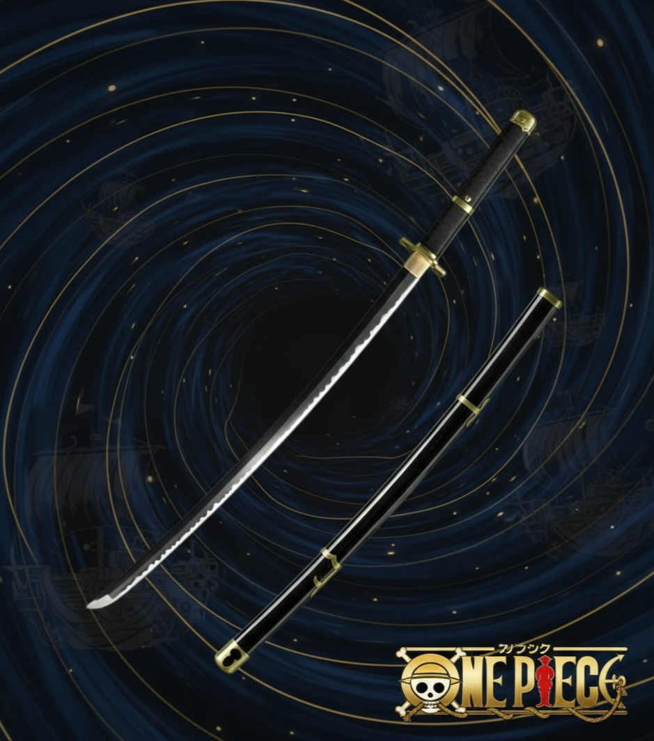One Piece BATTLE READY Sword – Roronoa Zoro's Yubashiri BLACK KATANA ...