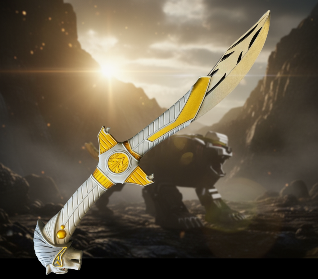 Mighty Morphin Power Rangers – White Ranger FOAM Saba Saber – Anime Armory