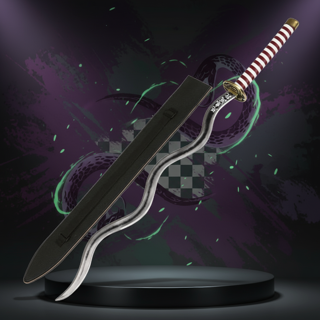 Demon Slayer Sword – Obanai Iguro Serpent Hashira Katana – Anime Armory