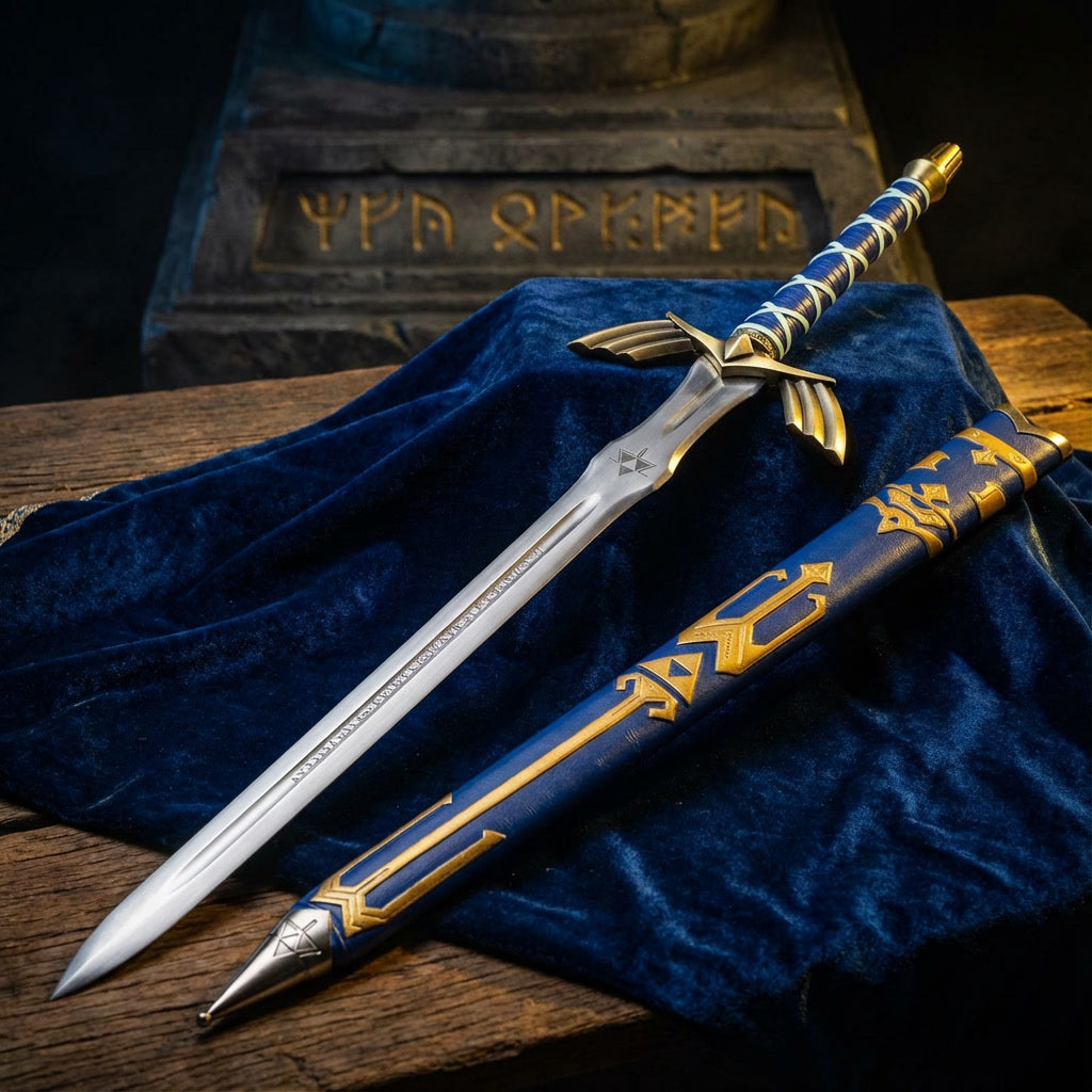 Deluxe Steel Zelda Blue Master Sword – Anime Armory